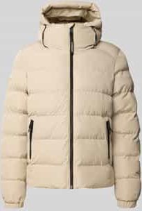 Superdry Steppjacke mit Label-Stitching und Kapuze