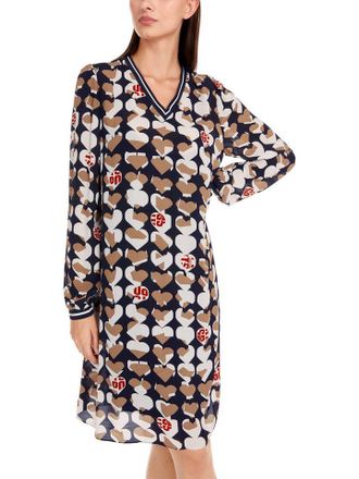 Marc Cain A-Linien-Kleid Heartbreaker Premium Damenmode Viskosekleid mit Heartbreaker-Motiv