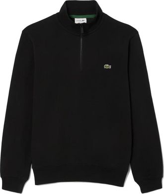 Lacoste Homme, Sweatshirts et sweats &agrave; capuche, Noir, Taille: XL Zip Up High Neck Fleece SweaT-shirt