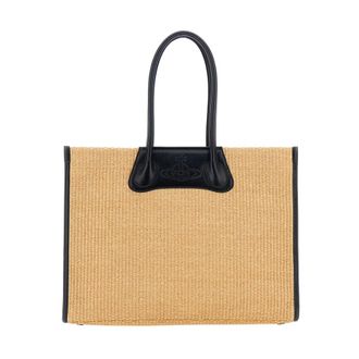 Vivienne Westwood Troy Tote Bag - - Bags - Damen - Beige - ONE SIZE