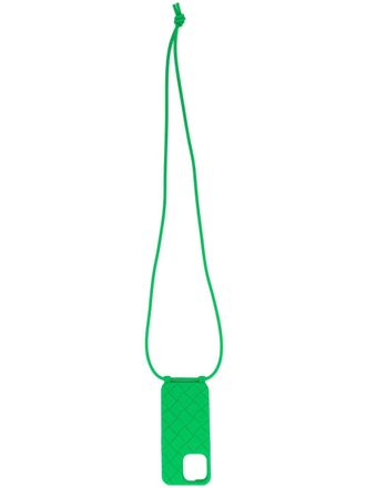 Bottega Veneta coque diPhone 13 Pro à design embossé Intrecciato - Vert