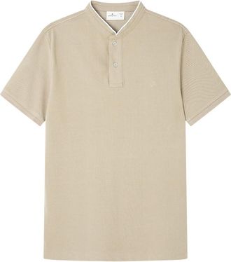 Springfield Herren 7ic-Polo Mao LISO OXF Poloshirt, Standard-Beige, XL