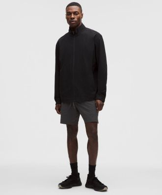 lululemon Zeroed In Shorts ohne Liner f&uuml;r M&auml;nner - 18 cm - Gr&ouml;&szlig;e 2XL in Graphite Grey