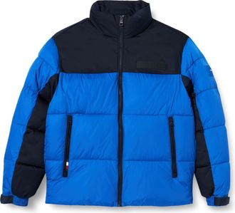 Tommy Hilfiger Herren Jacke Puffer Jacket Winterjacke, Blau (Ultra Blue), L