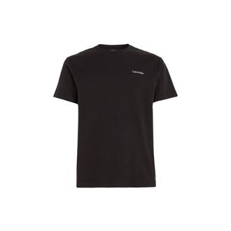 Calvin Klein Baumwoll-T-Shirt in Schwarz