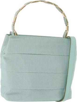 Ferragamo Sac bandouli&egrave;re Pre-owned en toile - Femme - Pre-owned - Vert - Taille: ONE Size