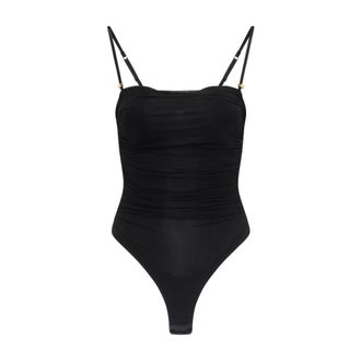 Elisabetta Franchi Femme, Maillots de bain, Noir, Taille: 44 FR Body Suit Noir Bo00456E2-110