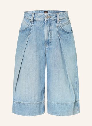 HUGO BOSS Jeans-Bermudas Slouchy blau