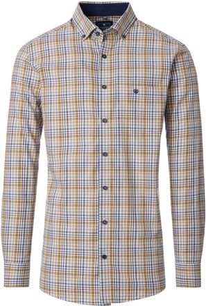 Redmond Comfort Fit - Herren Freizeithemd Langarm Hemd (252005111), Gr&ouml;&szlig;e:XXL, Farbe:Gelb Messing (400)