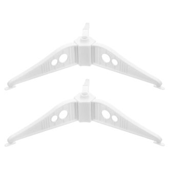Valiclud 2 St&uuml;ck Weihnachtsbaumst&auml;nder aus Kunststoff Wei&szlig; 10cm Abnehmbare Ersatzhalterung f&uuml;r K&uuml;nstliche Weihnachtsb&auml;ume mit 08cm Stangendurchmesser Stabiler 