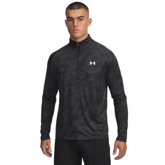 Under Armour Tech 2.0 1/2 Zip Homme, (007) Noir/Blanc, Medium