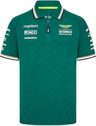 Aston Martin F1 Polo de léquipe pour Hommes 2024 - Vert - Taille: XXL