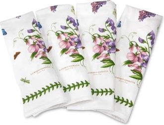 Portmeirion Home & Gifts Lot de 4 Serviettes en Coton, Multicolores, 45 x 45 x 1 cm
