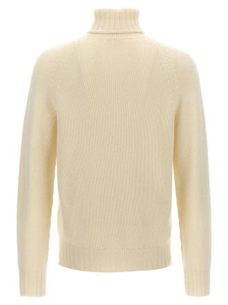 Maryya Ribbed Wool-Blend Turtleneck Sweater - Cream