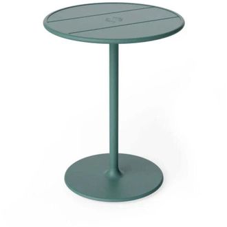 Fatboy [GEBRAUCHT] B-Ware Fatboy Tisch Outdoor Gartentisch Fred Salbeigr&uuml;n Dunkel Runde Tischplatte 60 Cm