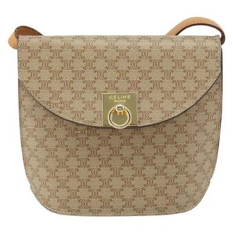 Celine Sac bandouli&egrave;re vintage en toile Pre-owned - Femme - Pre-owned - Beige - Taille: ONE Size