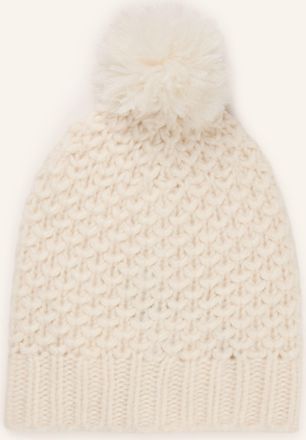 Iris Von Arnim Iris Von Arnim M&uuml;tze Allira Mit Cashmere weiss