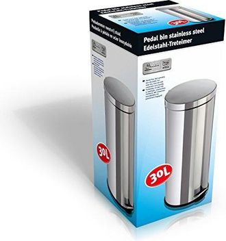 Philips Kitchen Elegance 95522 Edelstahl-Treteimer, 30 L