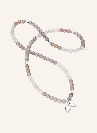 Tamara Comolli Tamara Comolli Armband Bracelet India Cashmere Medium Aus 18 Karat Wei&szlig;gold Und Mondsteinen silber