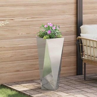 vidaXL vidaXL Jardini&egrave;re Argent 30 x 30 x 75 cm Acier galvanis&eacute;