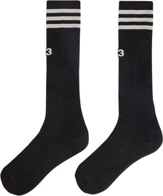 adidas Homme, Sous-v&ecirc;tements, Noir, Taille: L Stripes High Socks