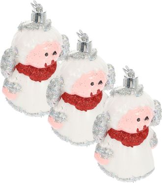 SOLUSTRE 3stücke Weihnachts-hängeornament Engelspuppe Weihnachtsbaumanhänger Weihnachts-hängepuppe Für Dekoration Hängedekor Für Baum Tisch Kamin Weihnachtsdek