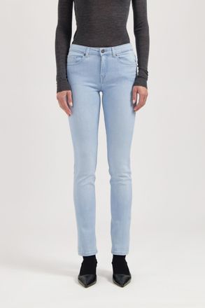 Mud Jeans Damen vegan Jeans Low Slim Faye Sunny Stone