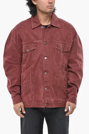 Off-white Denim Jacket GARMDYED With Patch Pockets Off-White