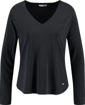 Key Largo Damen Tara New V-Neck T-Shirt, Black (1100), XS EU