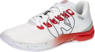 Kempa Femme Attack Pro 2.0 Women Handball, Chaussures de Sport, Blanc/Rouge, 37.5 EU