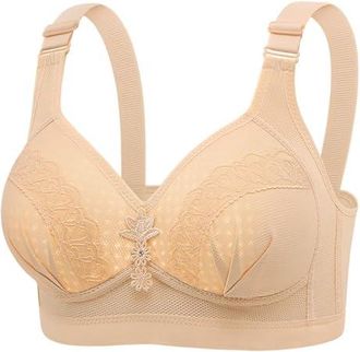 Generic Soutien Gorge Invisible Soutien Gorge sans Armature Brassiere Femme sans Armature De Classique Gel Seamless Bonnet Fixe Boucle Devant D&eacute;bardeur Confor