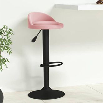 vidaXL Vidaxl - Tabouret de bar Rose Velours