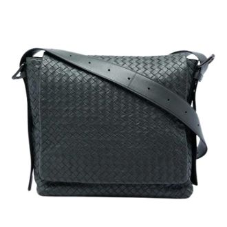 Bottega Veneta Pre-owned Gewebte Leder Umh&auml;ngetasche - - Pre-owned - Damen - Grau - ONE SIZE