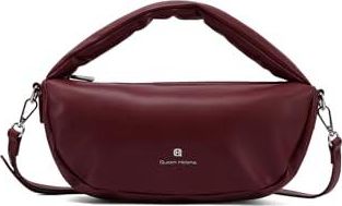 Queen Helena M1072 Sac à main souple avec bandoulière amovible pour femme, bordeaux