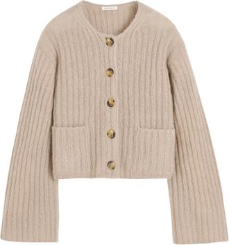 By Malene Birger Femme, Pulls, Beige, Taille: 38 FR Cardigan C&ocirc;tel&eacute; Pull