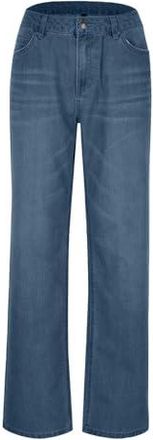 Generic Jean pour femme - Jambes droites - Confortable - Pantalon Boyfriend - Pantalon de loisirs - Coupe droite - Pantalon vintage &eacute;l&eacute;gant - Pantalon baggy e