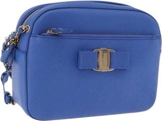 Ferragamo Sac port&eacute; &eacute;paule Pre-owned - Femme - Pre-owned - Bleu - Taille: ONE Size