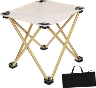 Cabilock Faltbarer Outdoor Hocker Klappbar Portable Campinghocker mit Tragetasche Extra Groß Stabil für Camping Angeln Picknick Wandern und Rucksackreisen