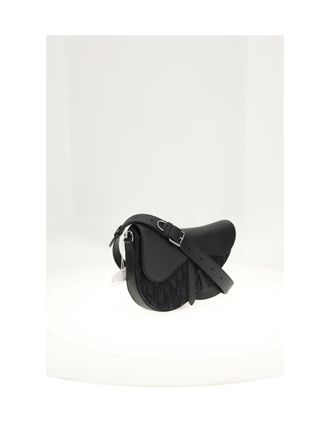 Dior Mens Clutch Bag Black Calf Leather Black-Multicolour (bos Taurus) Black/multicolour