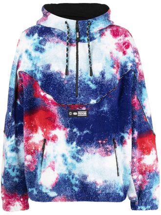 Versace Jeans Couture hoodie &agrave; motif tie dye - Multicolore