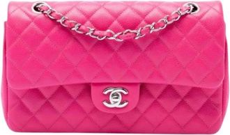 Chanel Sac port&eacute; &eacute;paule Pre-owned Double Flap - Femme - Pre-owned - Rose - Taille: ONE Size