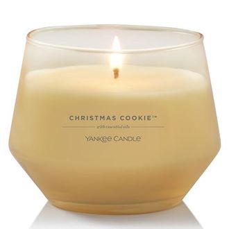 Yankee Candle Company Studio Duftkerze | Mittelgroße Kerze Christmas Cookie | Lang brennende Kerzen: 35-50 Stunden | Stilvoll designtes Glas mit cremefarbenem Wachs | Perfe
