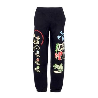 Market Schwarze Peace And Power Sweatpants - - Trousers - Herren - Schwarzk - XL