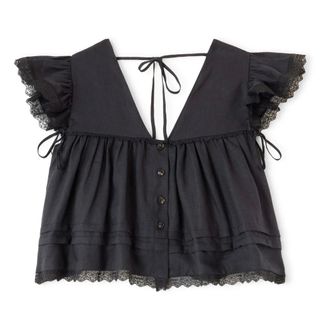 Ganni Damen, Blusen & Hemden, Schwarzk, SGr&ouml;&szlig;e