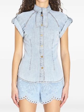 Zimmermann tie-neck shirt - Blau