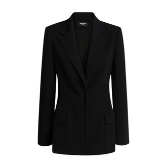 Kiton Femme, Vestes, Noir, Taille: 36 FR Tailored Bright Tweed Jacket