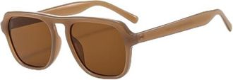 Generic Lunettes De Soleil En Plein Air For Femmes Et Hommes, &Agrave; Grande Monture, For Vacances Conduite(Brown)