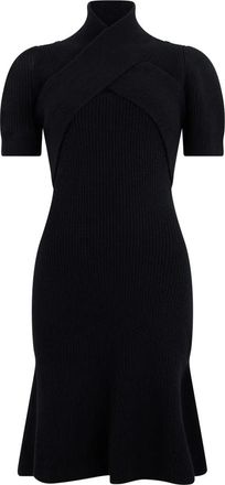 Patou Femme, Robes, Noir, Taille: 36 FR Robe Midi En Laine Tricot&eacute;e