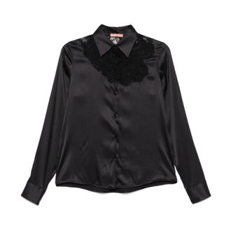 Ermanno Scervino Langarmhemd - - Blouses & Shirts - Damen - Schwarzk - M