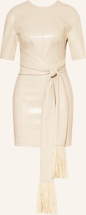 Nanushka Kleid Maryl In Lederoptik beige